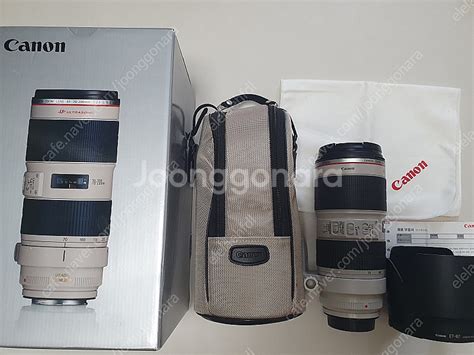 캐논 70 200 새아빠백통 렌즈 판매합니다 Dslr 중고나라