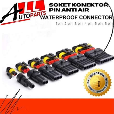 Jual Soket Sambungan Socket Pin Kabel Terminal Waterproof Mobil Anti