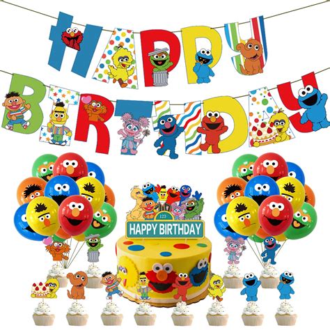 Buy Party Supplies Sesame Street Cake Topper Sesame Birthday