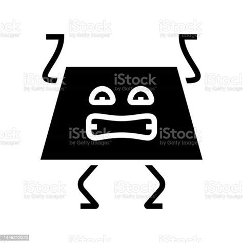 台形の幾何学的形状の文字グリフアイコンベクターイラスト いたずら書きのベクターアート素材や画像を多数ご用意 いたずら書き アイコン