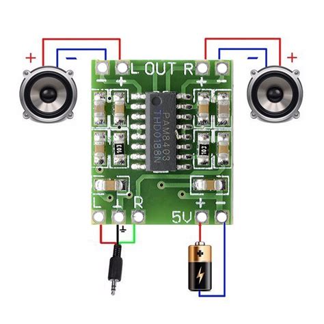 Módulo Amplificador Som Estéreo 2ch 2x3w Pam8403 Bit Maker Arduinos Módulos Sensores 3d E