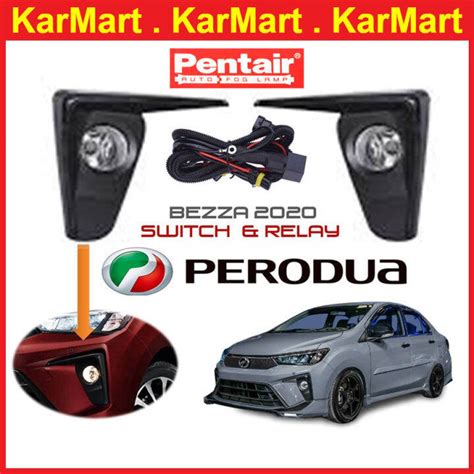 Pentair Perodua Bezza 2020 Oem Fog Lamp Spot Light Switch And Wire Kits