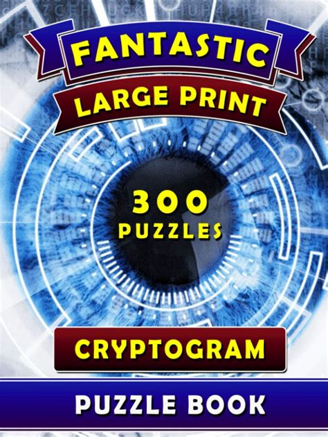 Fantastic Large Print Cryptogram Puzzle Book Cryptoquip Books For