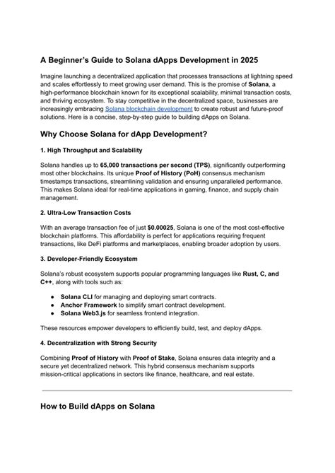 Ppt A Beginners Guide To Solana Dapps Development In 2025 Powerpoint
