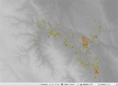 Creating Select High Density Polygons From GPS Points In QGIS