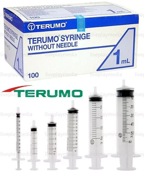 Terumo Sterile Syringes Hypodermic Luer Slip 1ml 25ml 3ml 5ml 10ml