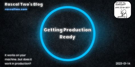 Joseph Milliken S Software Development Blog Getting Production Ready
