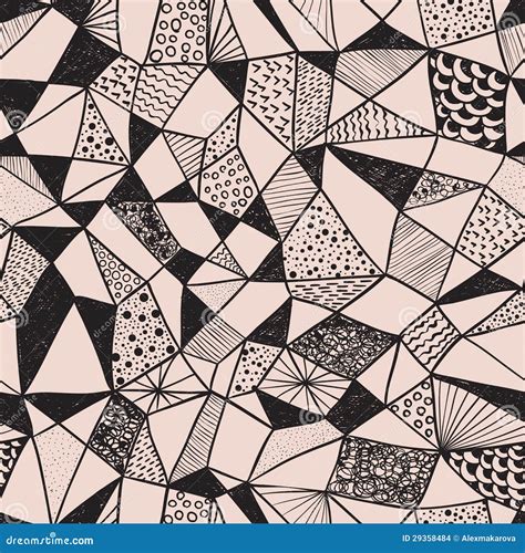 Seamless Funky Pattern Stock Vector Illustration Of Tracery 29358484