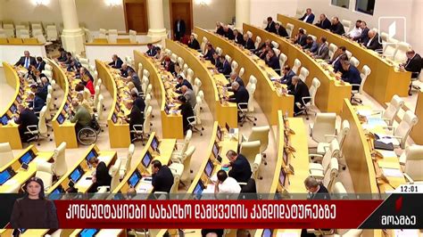კონსულტაციები სახალხო დამცველის კანდიდატურებზე Youtube
