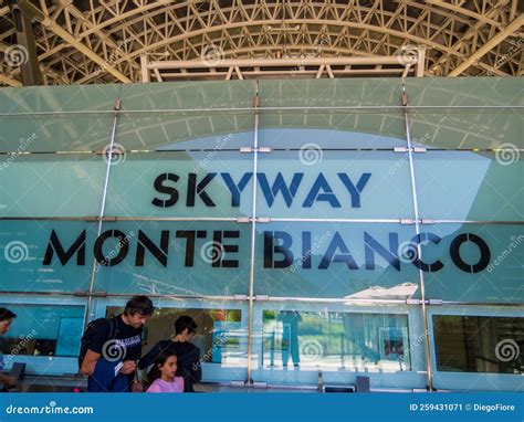 Skyway Monte Bianco Aosta Valley Italy Editorial Photo Image Of