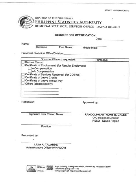 Coe Form 2 Pdf