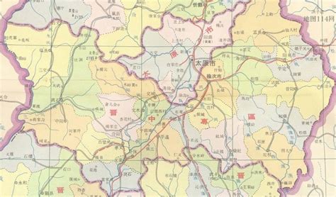 1961年山西省政区地图 地图114网
