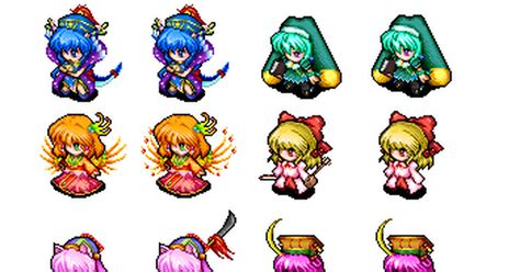 東方卓遊戯 【東方四聖門】素材用キャラチップ【更新】 白遊星のイラスト Pixiv