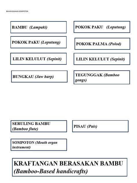 Bahan Buat Sompoton | PDF