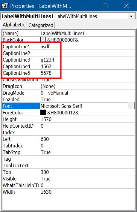 Putting Multiple Lines Of Text In A Labels Caption Vbforums
