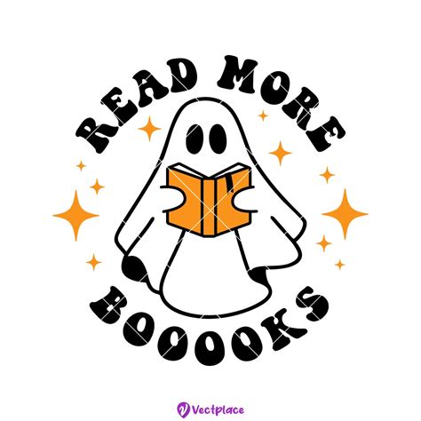 Ghost Read More Booooks Halloween Svg Vectplace