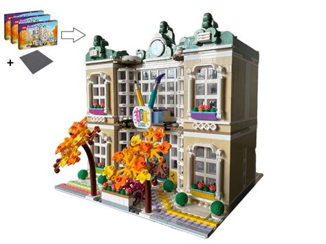 Lego Moc Art School Modular Alternate Build 3x 41711 By Re Bricked