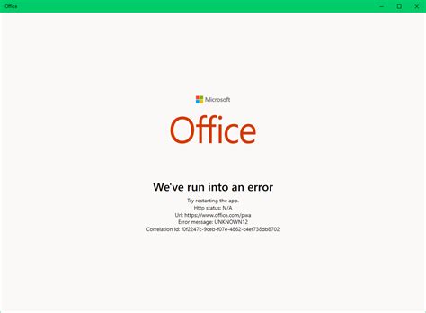 office error window when moving windows to different virtual desktops