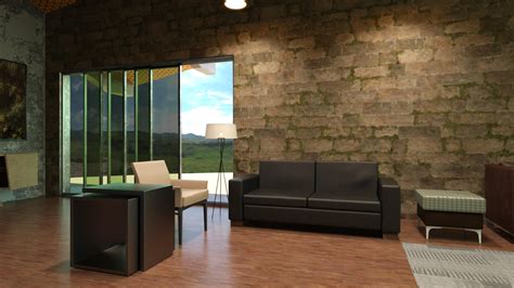 Energy Efficient Living Room 3d Render Digital Art By Clacydarch