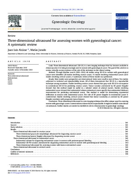 Pdf Three Dimensional Ultrasound For Assessing Women With