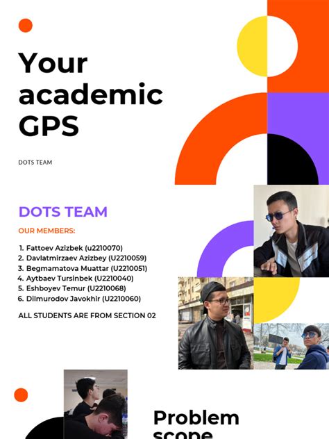 your academic gps dots team pdf user interface mobile app