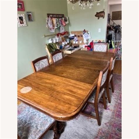 Antique Dining Room Table And 6 Chairs Aptdeco