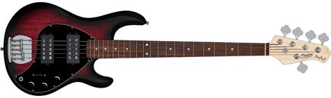 Sterling By MUSIC MAN SUB StingRay HHシリーズ 5弦エレキベースRay5 Ruby Red Burst