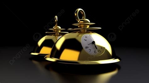 시계가 있는 두 개의 골든 벨 알람 시계의 원형 연단 개념적 이미지에 알람 시계 이중 종소리의 3d 그림 3d 렌더링 고화질 사진 사진 알람 시계 배경 일러스트 및