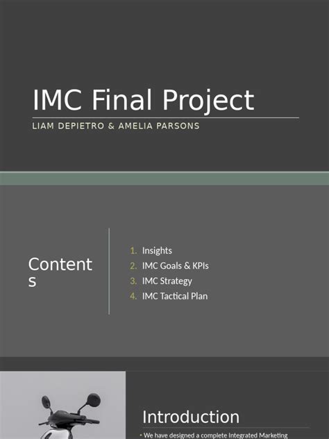 Imc Project Pdf