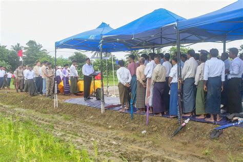 ရခိုင်ပြည်နယ်ဝန်ကြီးချုပ် ဦးထိန်လင်း နန္ဒာရာမပရိယတ္တိစာသင်တိုက် ဆရာတော်အားဖူးမြော် လှူဖွယ်ဝတ္ထုမ