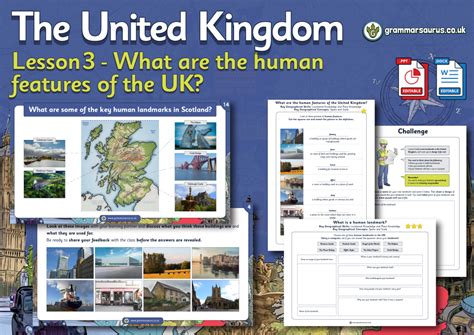 Year 3 Geography The United Kingdom What Are The Human Features Of The Uk Lesson 3