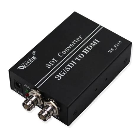 Wiistar Sdi To Hdmi Converter Sd Hd 3g Sdi With Sdi Loop Out Bnc To