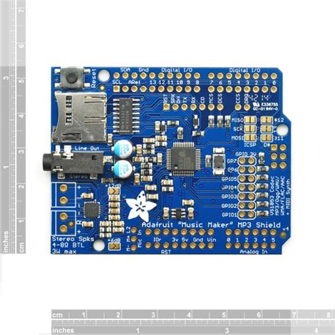 Adafruit Music Maker Mp Shield For Arduino W W Stereo