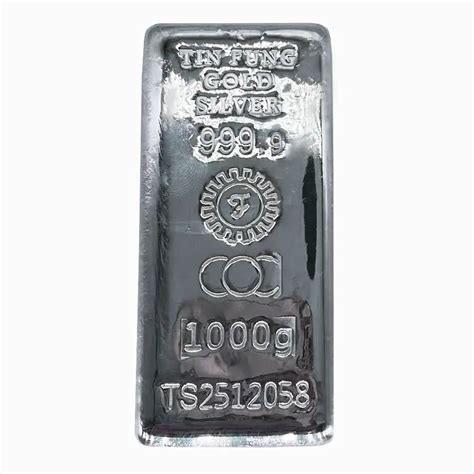 1kg 9999 Silver Cast Bar Tf Brand Due Feb 2 8th Pre Order To