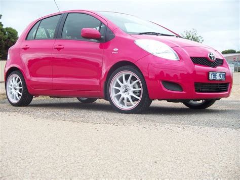 Bright Pink Toyota Yaris Best Car For Teens