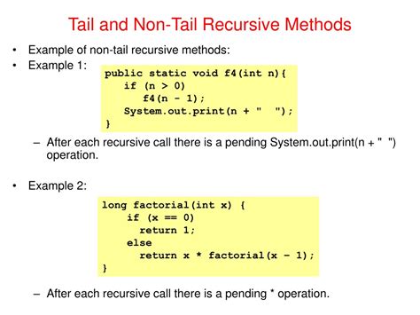 Ppt Recursive Methods Types And Examples Powerpoint Presentation Free