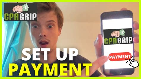 How To Setup Payment Method On Cpagrip Youtube
