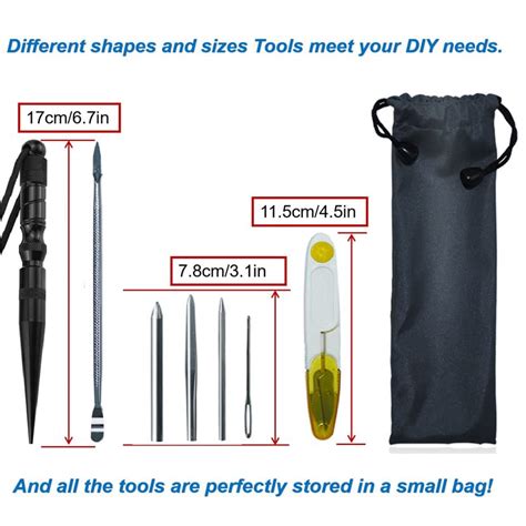 7 Pieces Paracord Fid Set Knotters Tool Paracord Marlin