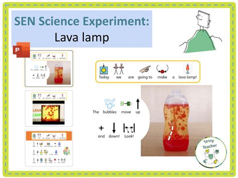 sen science experiment lava lamp teaching resources