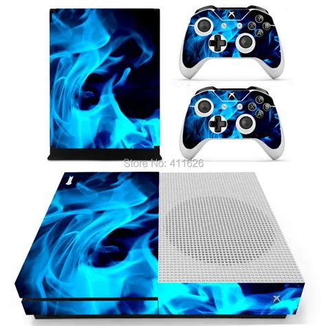 Blue Fire For Xbox One Slim Skin Sticker Protector For Microsoft For