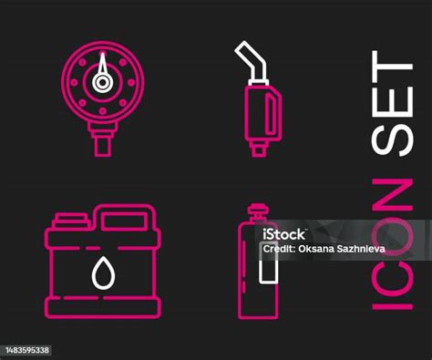 Set Line Tangki Tabung Gas Industri Tabung Untuk Oli Mesin Motor Nosel