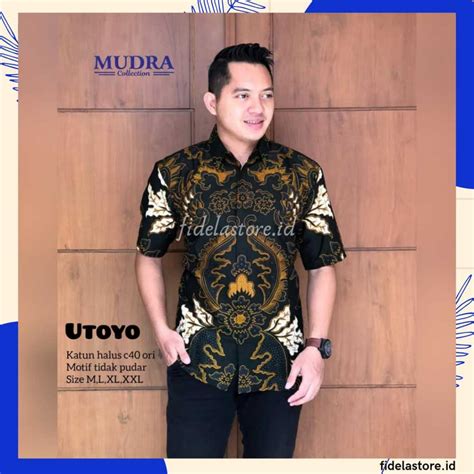 KEMEJA Batik Mudra Collection Men S Batik Shirt Short Sleeve Utoyo