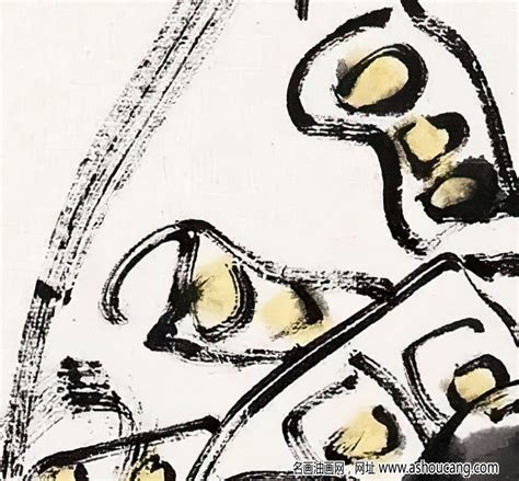 丁衍庸国画 豆棚野趣 高清大图下载 名画油画网