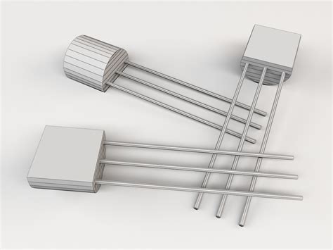 3d Model Transistor To92