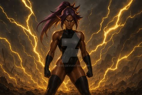 Yoruichi Thunder Warrior By Ai Bso On Deviantart