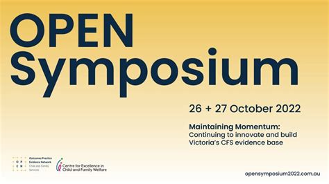 2022 Open Symposium Outcomes Practice And Evidence Network
