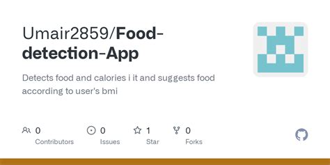 Github Umair2859food Detection App Detects Food And Calories I It
