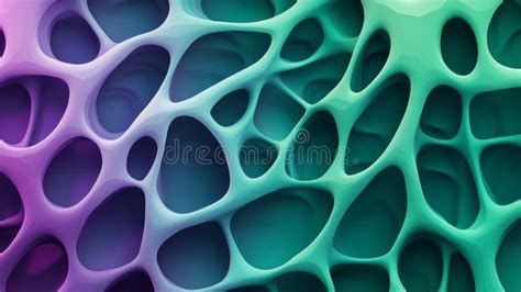 Abstract 3d Render Of An Interconnected Network Of Holes And Ridges Stock Illustration