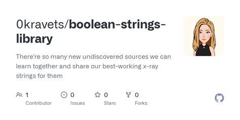 Github 0kravetsboolean Strings Library Therere So Many New Undiscovered Sources We Can