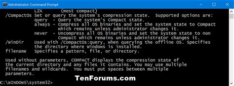 Compress Or Uncompress Windows 10 With Compact Os Tutorials